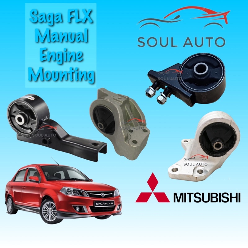 Proton Saga FLX 1.3cc 1.6cc (2011-2016 year) MANUAL Engine Mounting Set ...