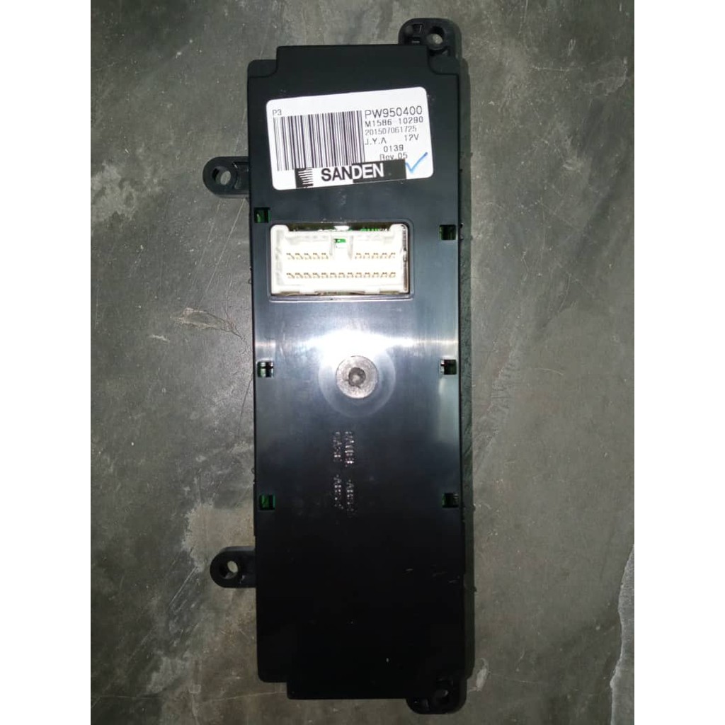 CONTROL PANEL SWITCH SANDEN (MEDIA LINE-WHITE) (PROTON PREVE) PW950400 ...