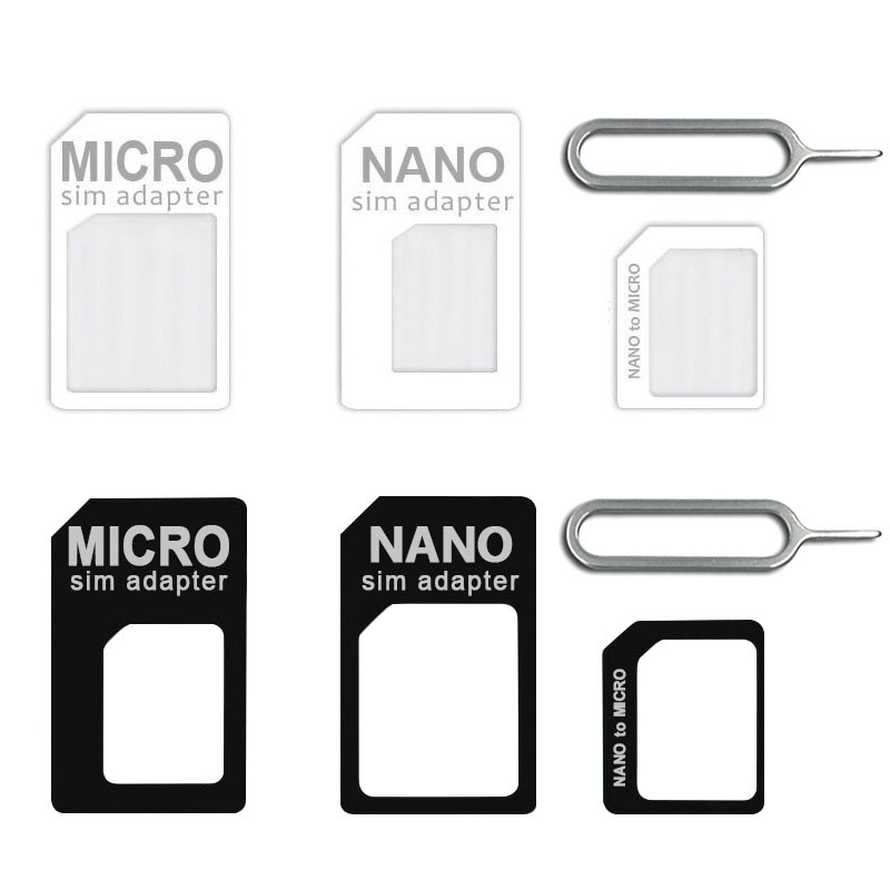 4 in 1 Micro Standard Sim Card Adapter High Quality SIM Adapter Nano To ...