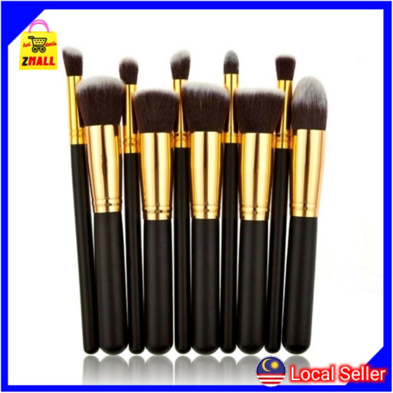 💥[READY STOCK]💥 10 pcs Premium Cosmetic Makeup Brush Kit Eye Shadow ...