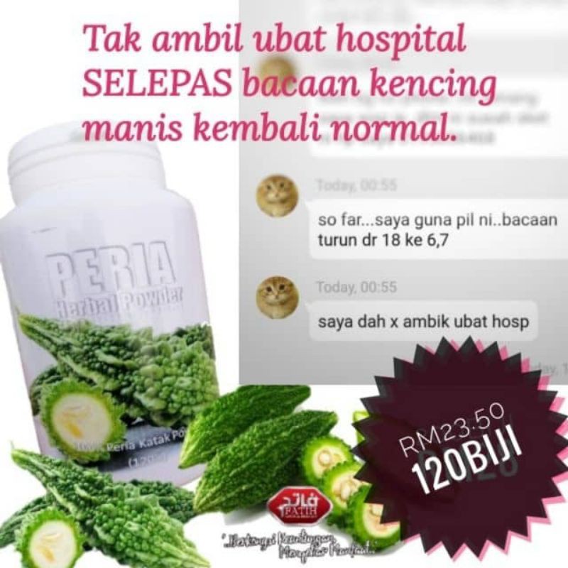 🔥Ready Stock🔥Capsule Peria Katak Fatih Original 120 Biji | Shopee Malaysia