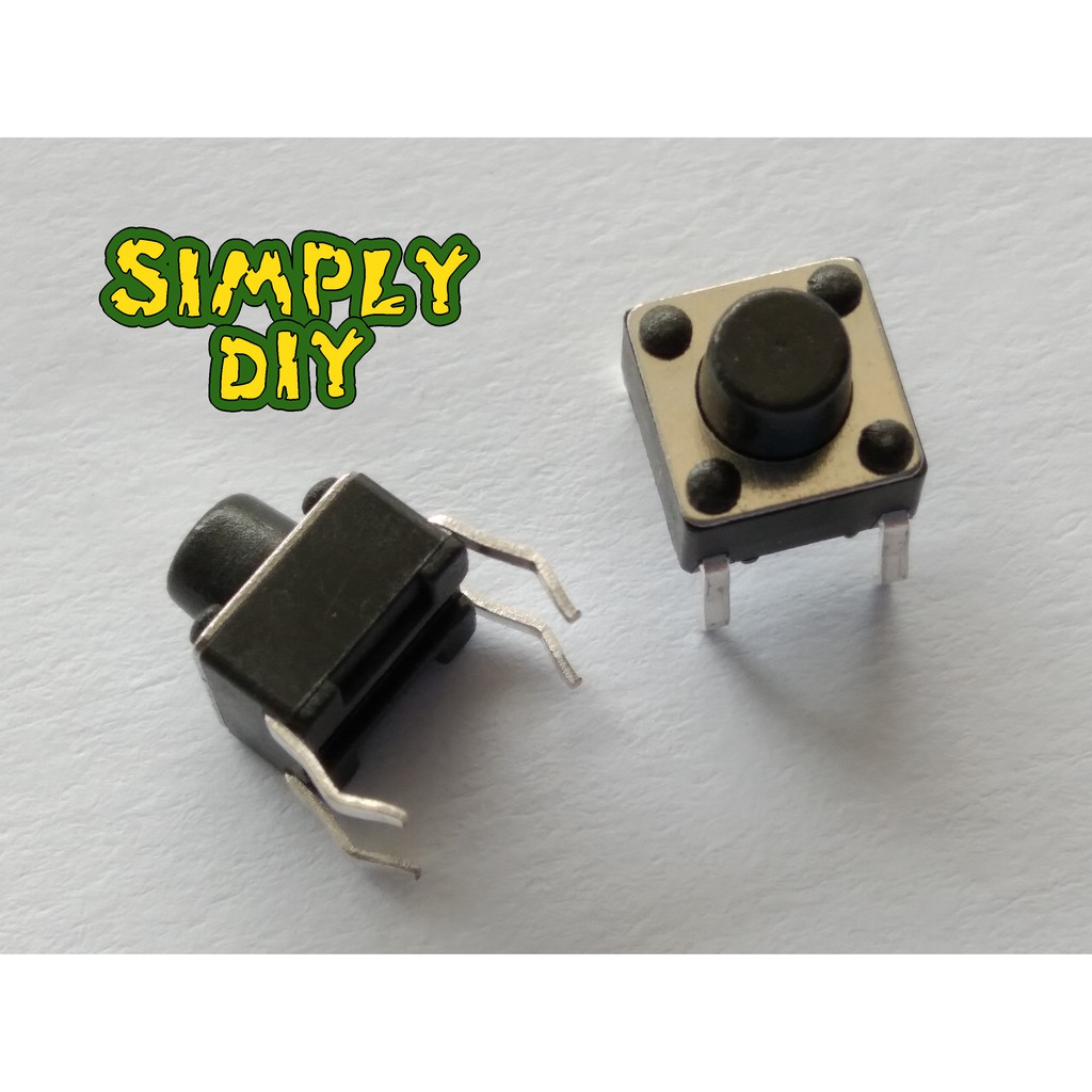 1pcs Tactile Push Button Switch 4-Pin ± 6x6x6mm | Shopee Malaysia
