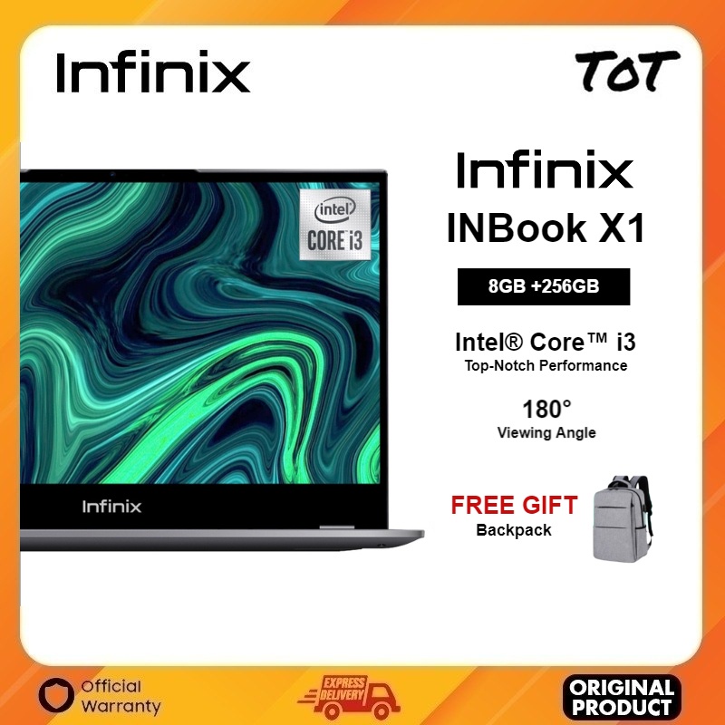 INFINIX INBook X1 (8GB+256GB) Intel® Core™ i3 10thGen | PCIe SSD Laptop ...