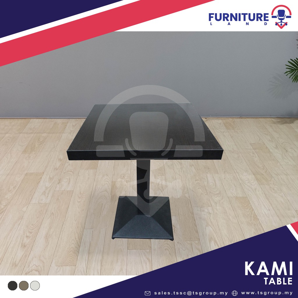 FUR.LAND Kami Table - Contemporary Dining Table 60X60cm | Shopee Malaysia