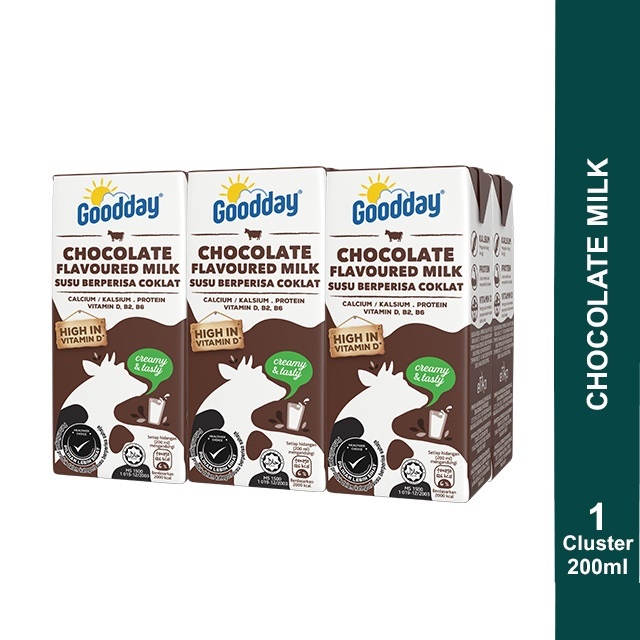 Goodday Chocolate Flavored UHT Milk 6 x 200ml | Shopee Malaysia