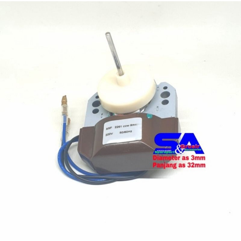 Sharp Model 2261 Refrigerator Motor Fan/ Showcase Blower Dynamo Fan ...