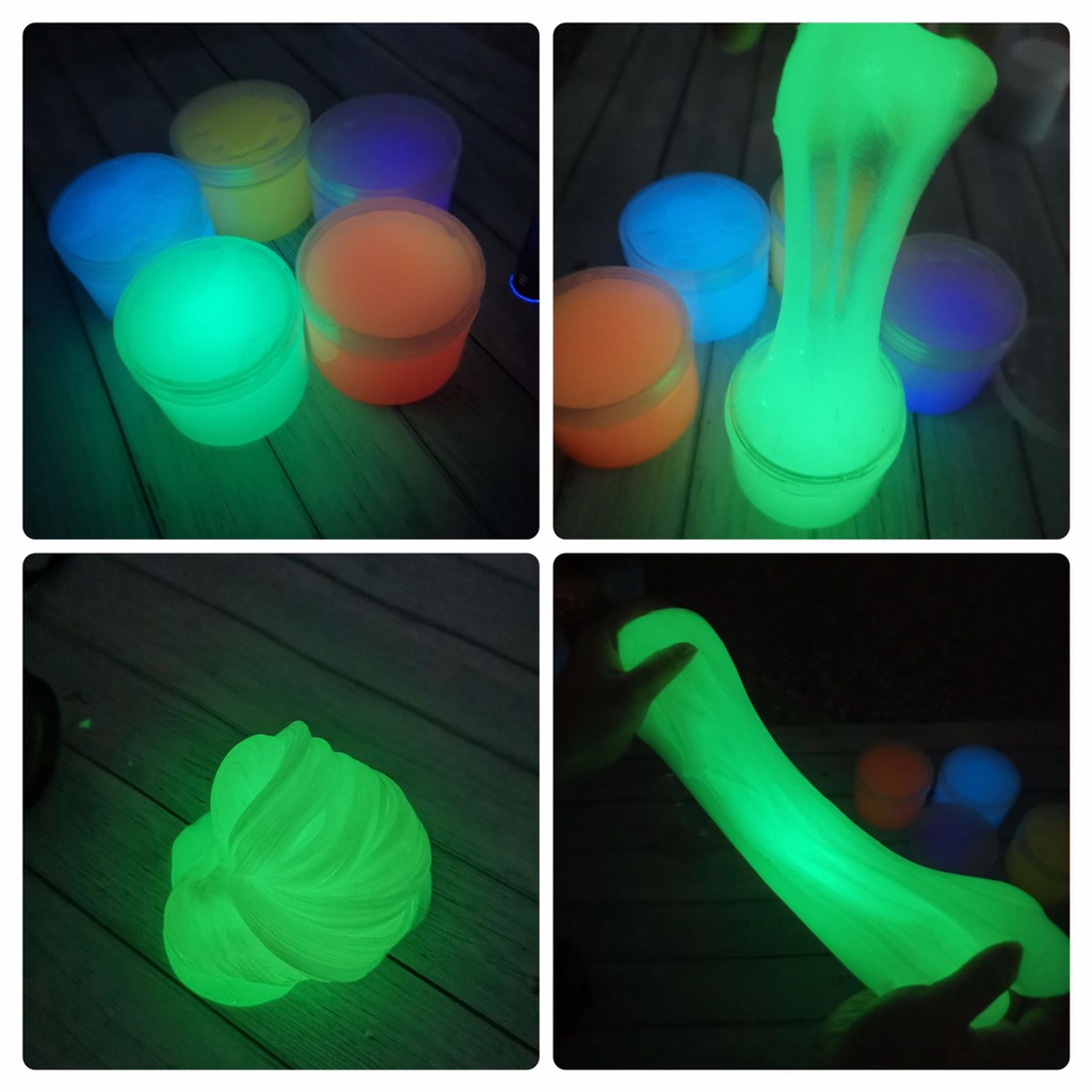 Luminous Slime Fluffy Modeling Clay Glow In The Dark Diy Slime Luminous ...