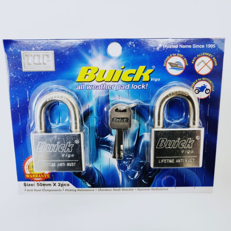 BUICK ANTI-RUST HEAVY DUTY PADLOCK SHACKLE MANGGA LOCK PINTU KUNCI ...
