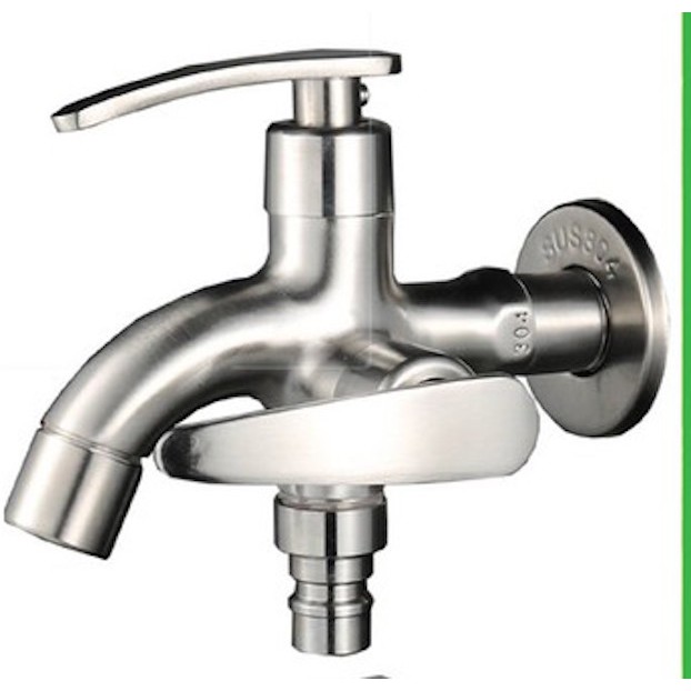 Tap SUS304 Two Way Water Tap Stainless Steel Bathroom Kitchen Toilet ...