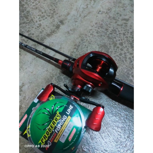 Baitcasting Set Reel Bc + Rod 6 kaki(Ofeee Oferr Raya)🔥🔥🔥 | Shopee Malaysia