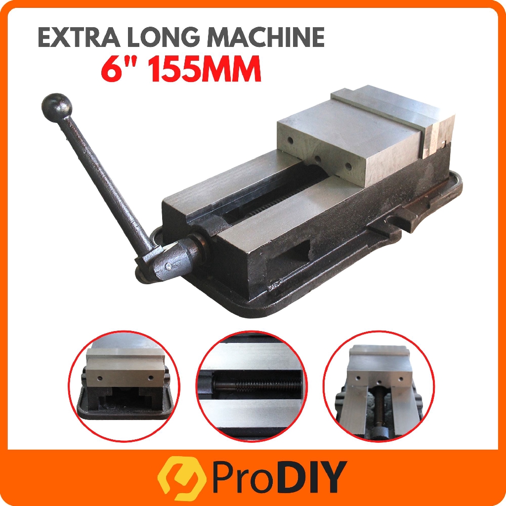 Extra Long Machine 6 Inch 155mm Heavy Duty Drill Press Vice Vise Bench ...