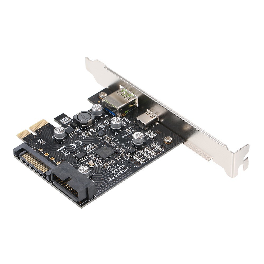 PCI-e to USB3.1 Type-C Expansion Card PCI-E to USB Fast Charge with ...
