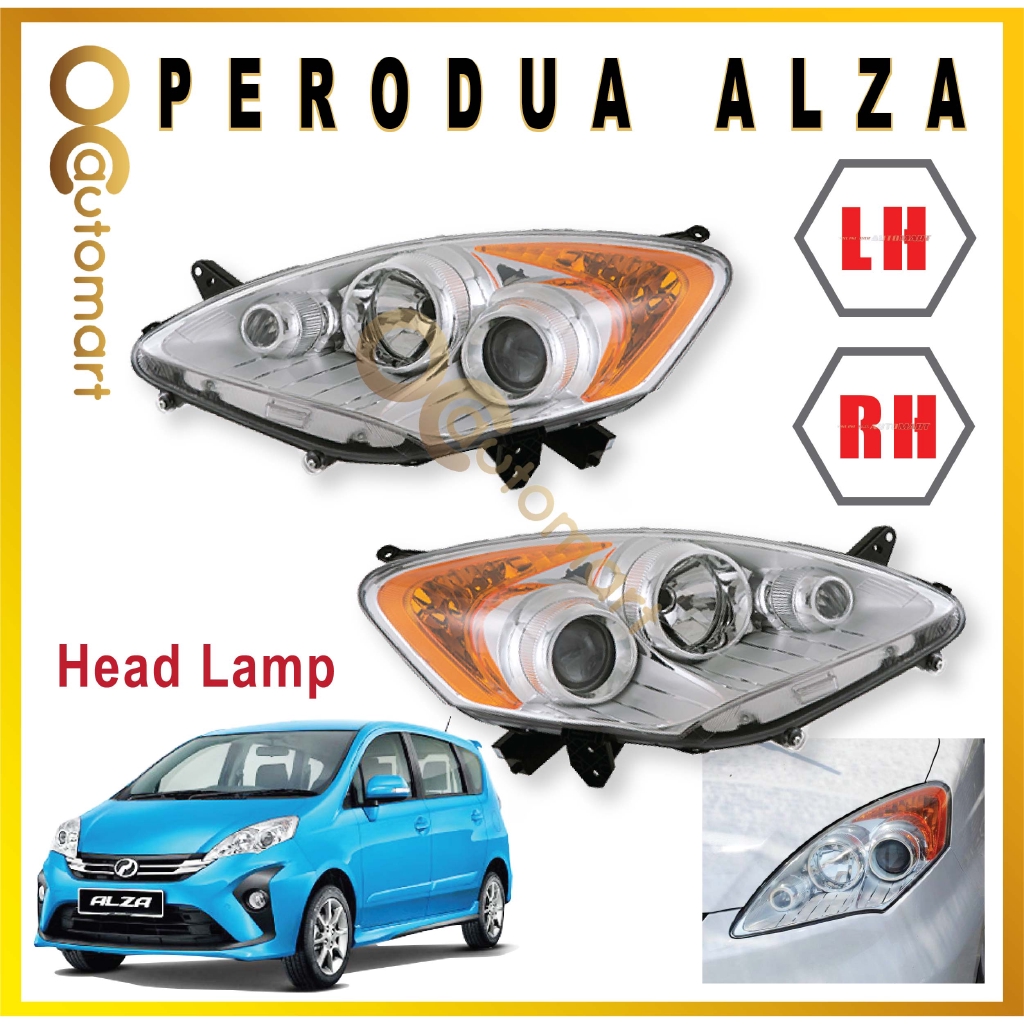 Perodua Alza 2009-2013 HeadLamp / Head Lamp Lampu Depan | Shopee Malaysia