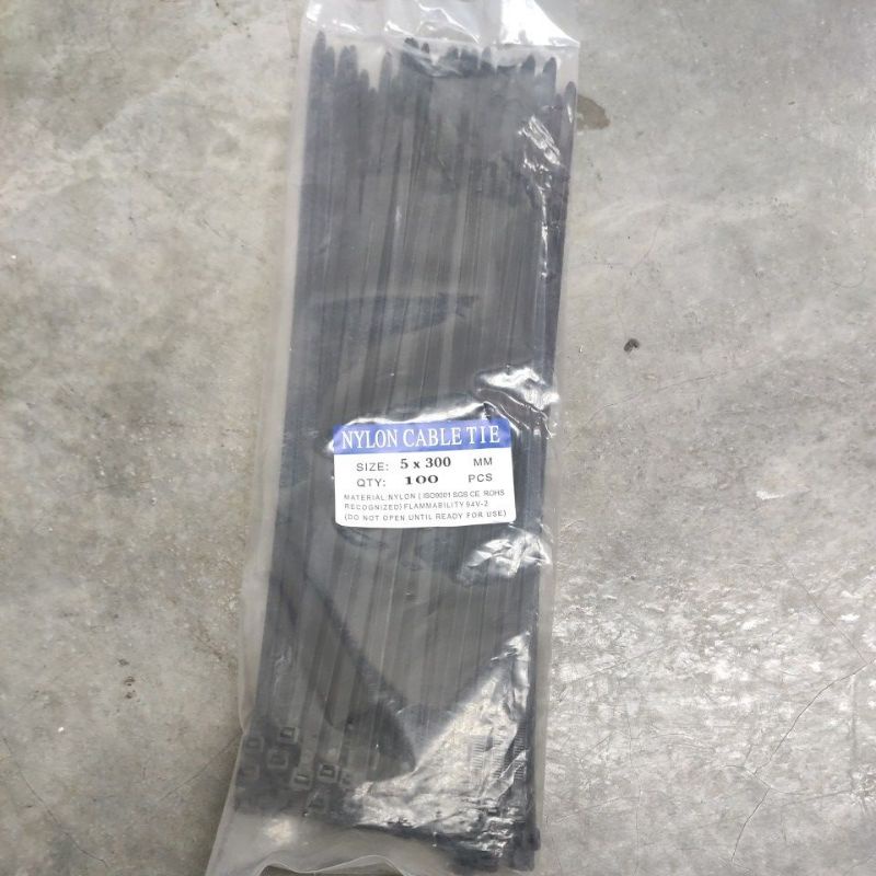 Nylon Cable Tie Black Cable Management Pengikat Kabel Hitam 100PCS ...