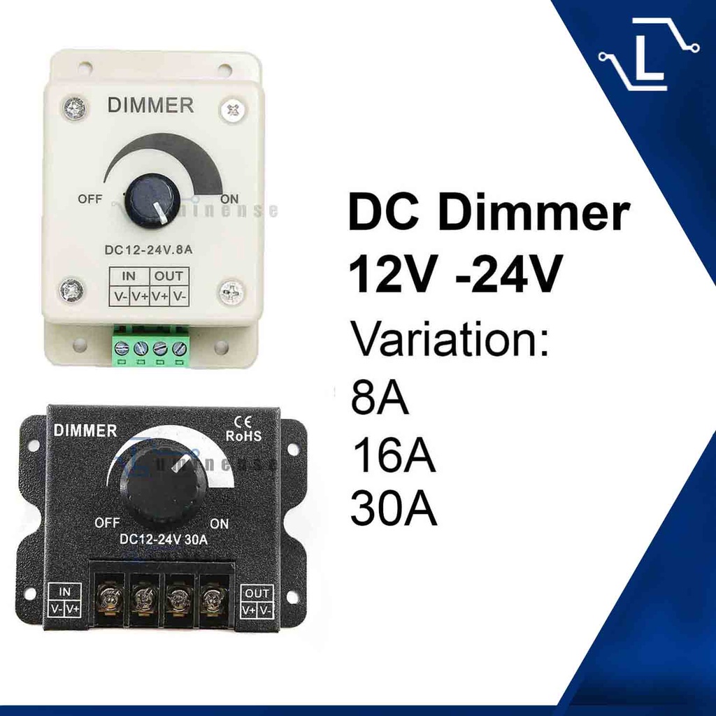 [Luminense] DC 12V to 24V Dimmer LED DC Dimmer 12V DC Dimmer LED Dimmer ...