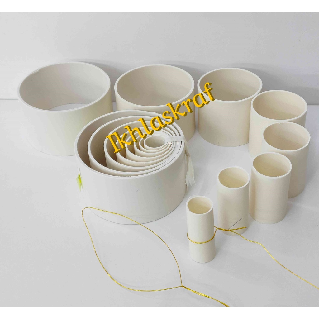 ( EX 2137 2144 ) Acuan pvc bentuk bulat 8 saiz untuk dawai kraftangan ...