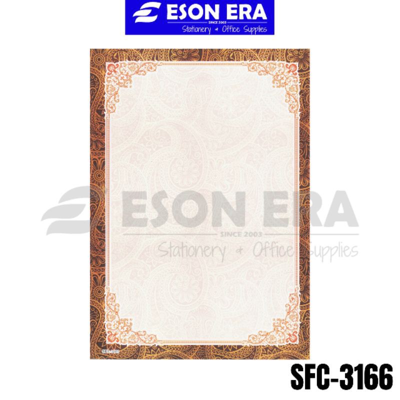 Fancy Card A4 10sheet/pack Cover Folio / Kertas Border / Binding Set ...