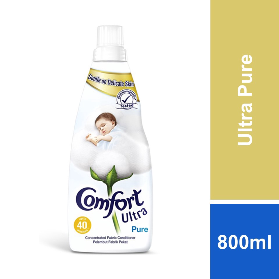 Comfort Concentrate Fabric Softener - Ultra Pure 800ml | Shopee Malaysia