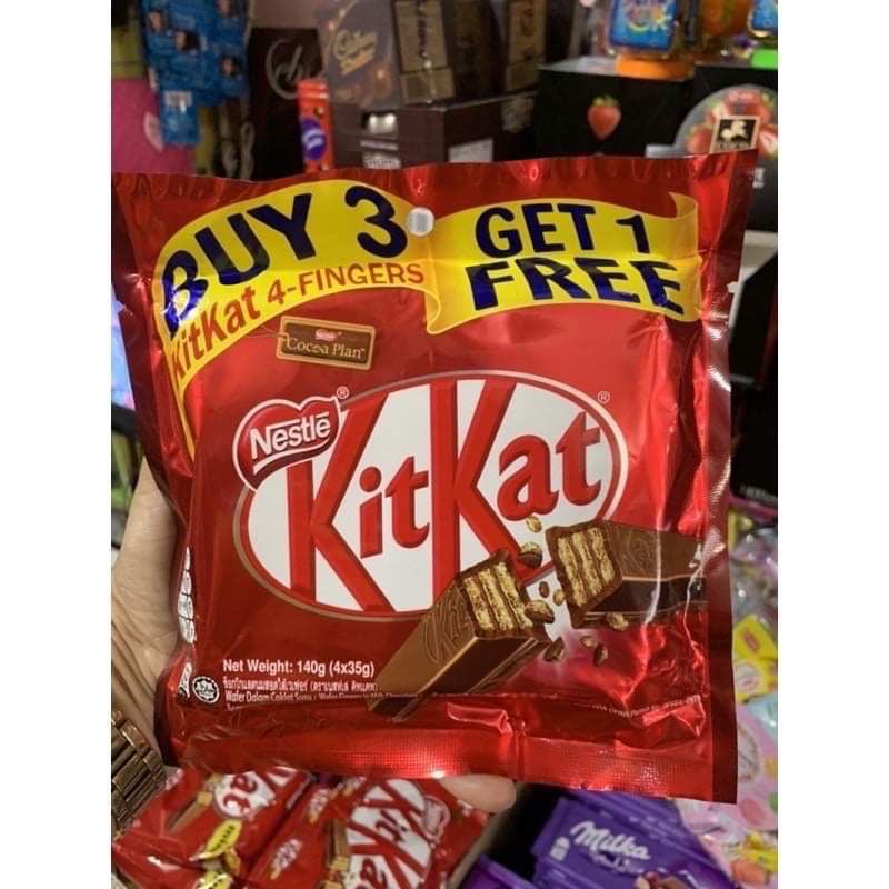 ! KIT KAT 3+1 PROMI NESTLE 4 FINGERS 140g | Shopee Malaysia
