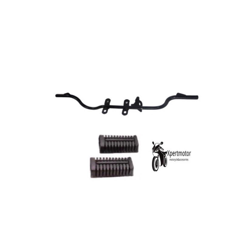 SUZUKI FX110 GSX110 FRONT FOOT REST BAR STEP BAR WITH FOOTREST RUBBER ...