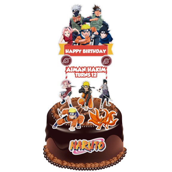 NARUTO Cake Topper DIY | Shopee Malaysia