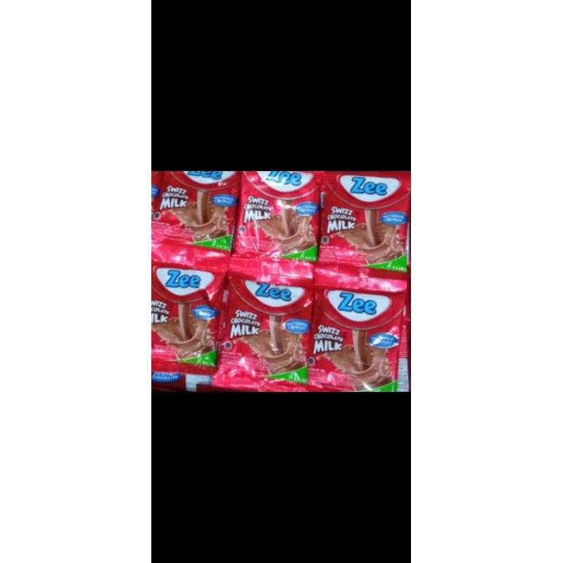 Zee Milk Flavor Vanilla & Chocolate Sachet Renceng (10x40gr) | Shopee ...
