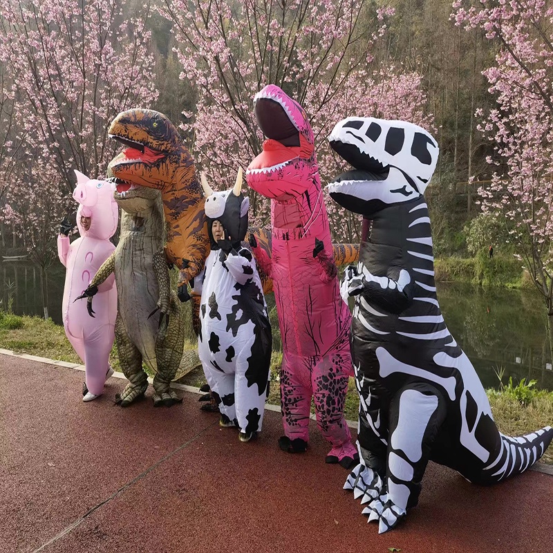 Mascot Inflatable Cartoon Cosplay Funny Dinosaur Pig Cows Adult Men and ...