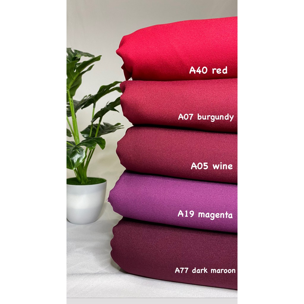 PREMIUM HEAVY SOFT COMO CREPE🌸 | Shopee Malaysia