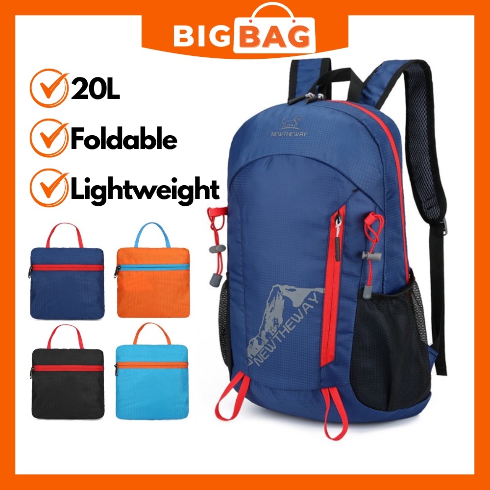 20L Foldable Travel Bagpack Beg Hiking Bag Pack Small Backpack ...