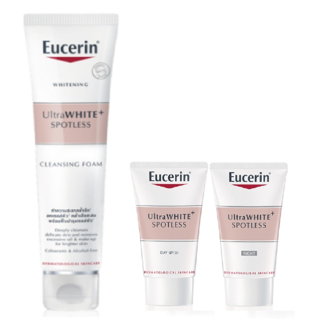 Eucerin Whitening UltraWhite Spotless Cleansing Foam 150ml/Day/Night ...
