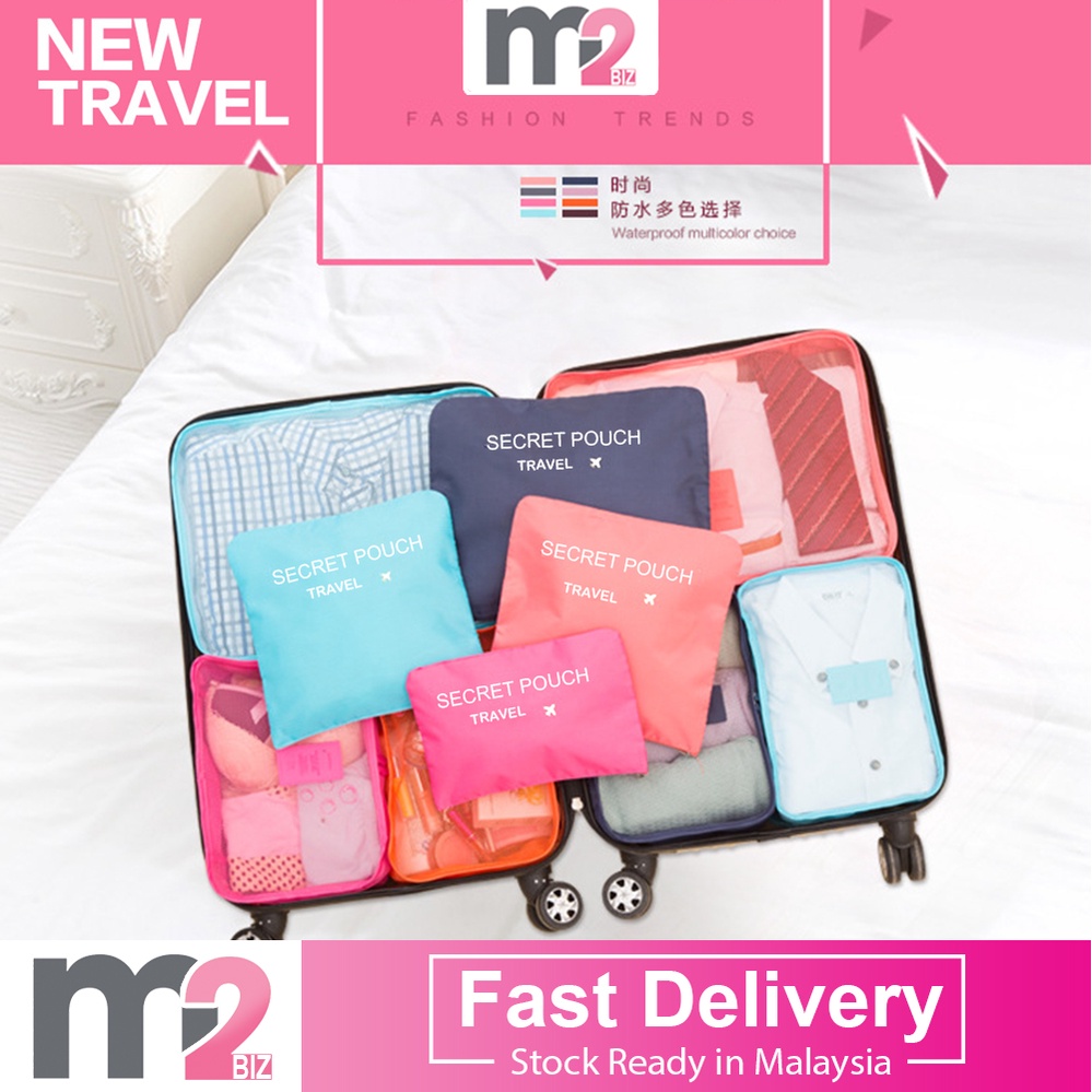 Good Quality 6 In 1 Set Travel Pouch Luggage Organizer Clothing Laundry ...