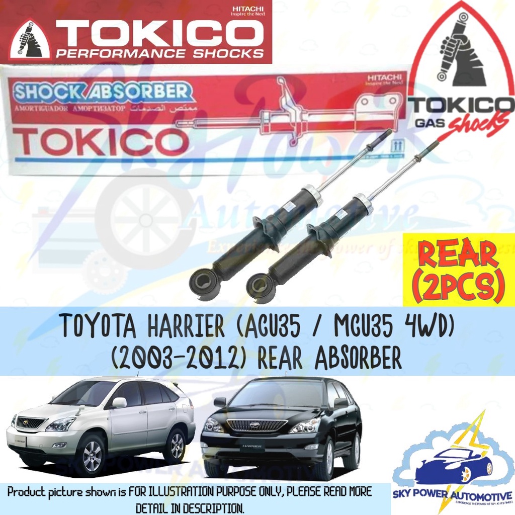 TOYOTA HARRIER ACU35 MCU35 4WD (2003-2012) TOKICO TKC SHOCK ABSORBER REAR 2PCS | Shopee Malaysia