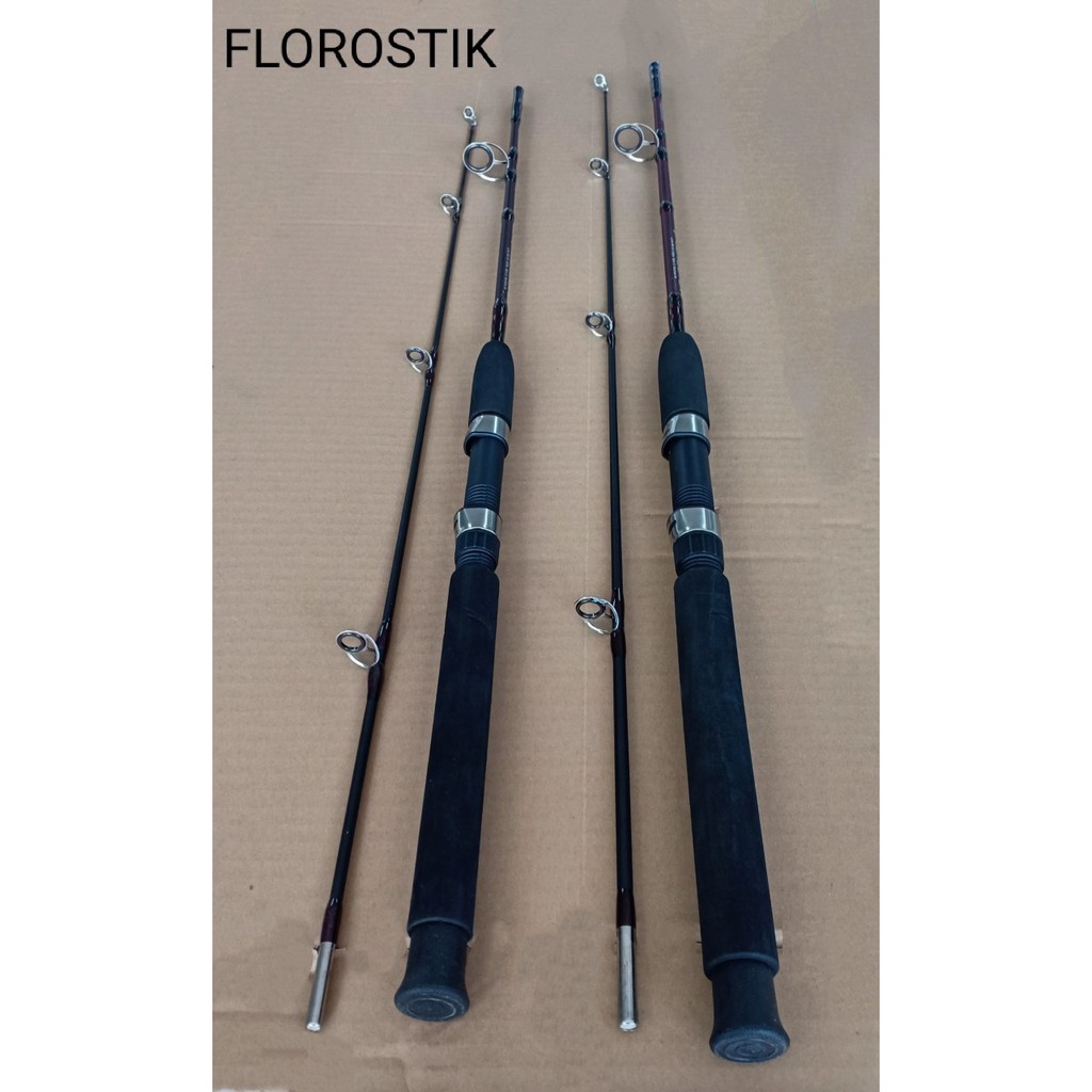 Joran Pancing PADAT Fishing Spinning Rod SOLID 5 kaki - 8 kaki | Shopee ...