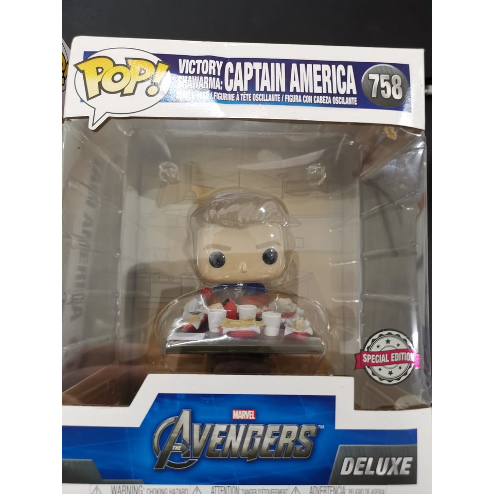 Funko POP! Marvel: The Avengers - Captain America Victory Shawarma #758 ...
