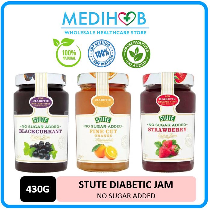 [FAMOUS JAM FROM UK] Healthy Fruit Jam STUTE JAM 430G - EXTRA Jam & NO ...