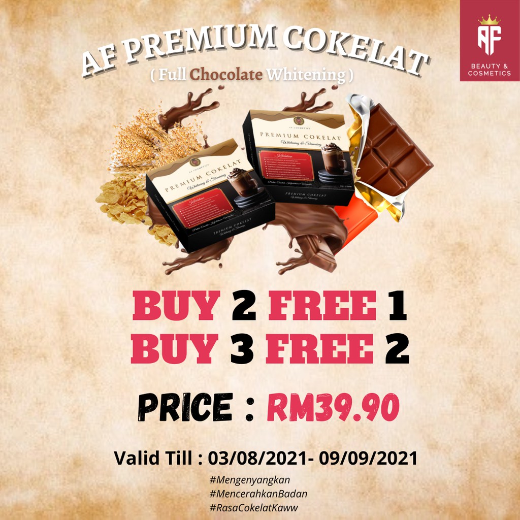 Af Cokelat Premium (Rasa kenyang Berpanjangan) | Shopee Malaysia