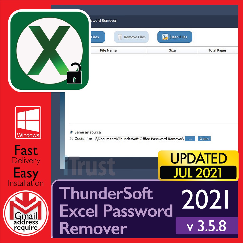 ThunderSoft Excel Password Remover 3.5.8[WINDOWS x64][100% Working][LIFETIME INSTALLER ...