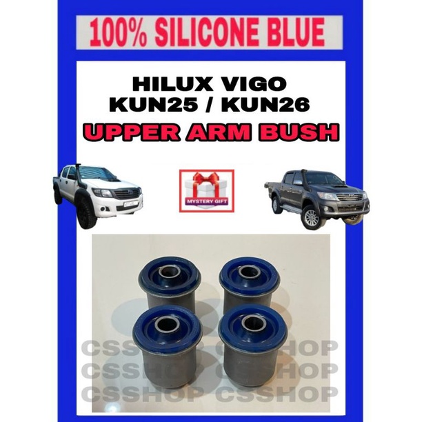 BF (1PCS) SILICONE TOYOTA HILUX VIGO KUN25 KUN26 FRONT UPPER CONTROL ...