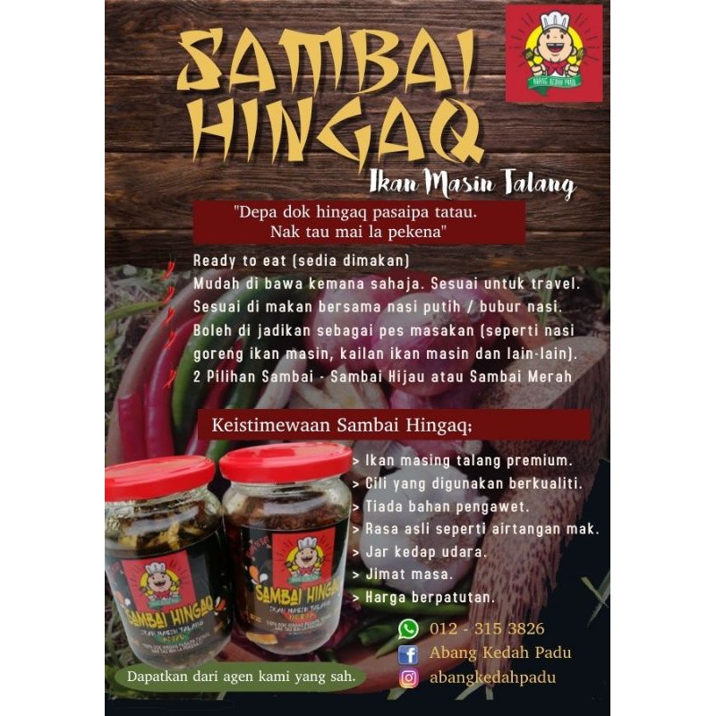 SAMBAL IKAN MASIN TALANG (SAMBAI HINGAQ IKAN MASIN TALANG ABANG KEDAH ...