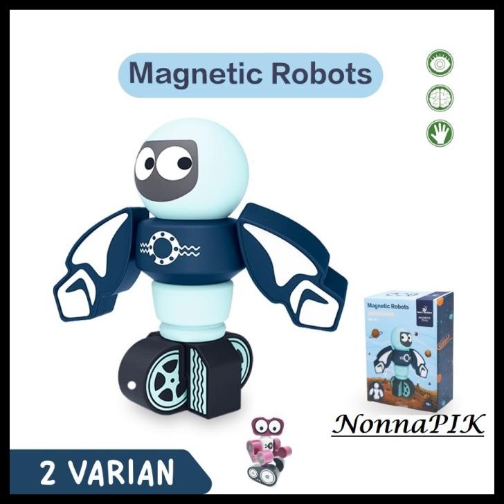 Magnetic Robots Kids Toys | Magnetic Robot Stacking Education | Shopee ...