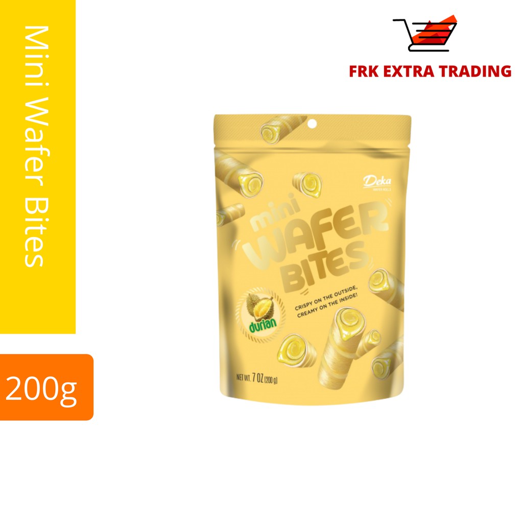 Deka Mini Wafer Bites 200g (Ube/Durian/Choco Choco/Matcha) | Shopee ...
