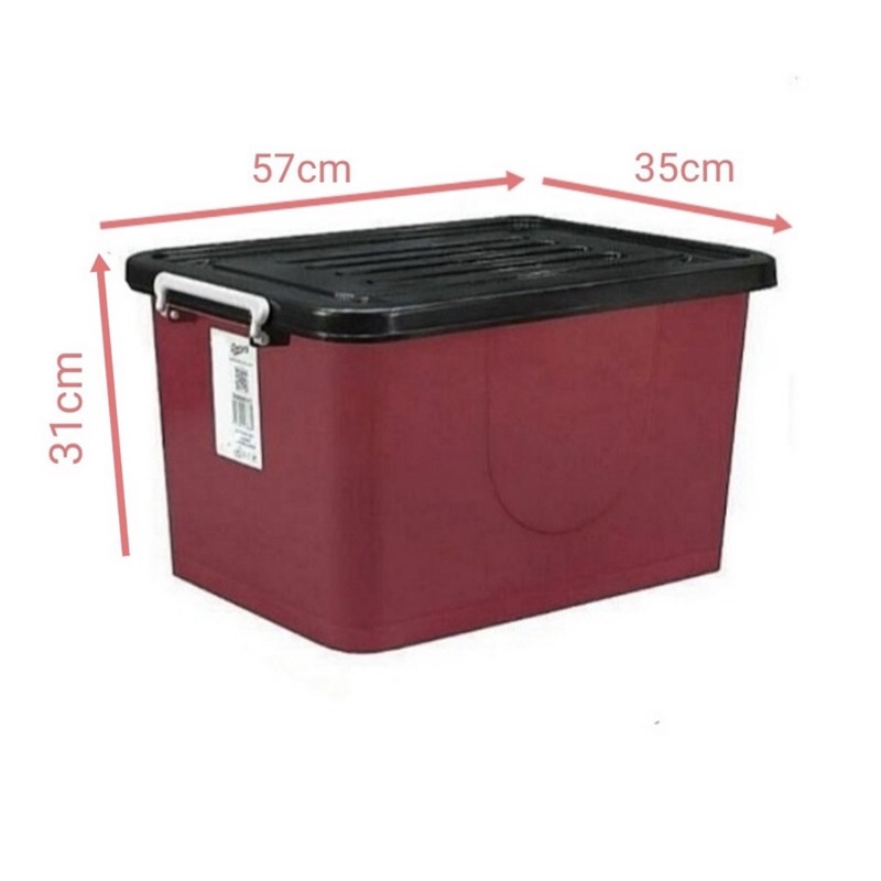 Century Storage Box 38 Litres without wheel - 7886SC * BLUE | Shopee ...