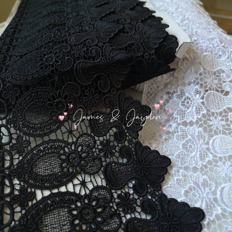🔥[1 meter]🔥 Renda Baju / Renda Bunga / Renda / Border Lace | Shopee ...