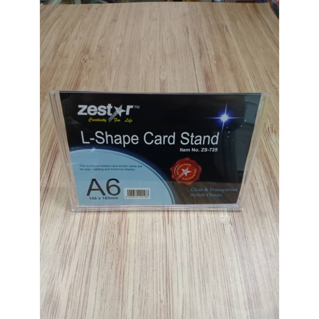 Zestar A6 L-Shape Card Stand | Shopee Malaysia