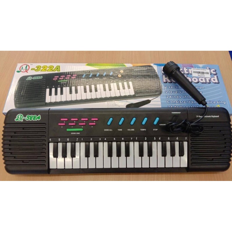 🔥READY STOCK🔥 ELECTRONIC KEYBOARD WITH MICROPHONE / MAINAN PIANO ...