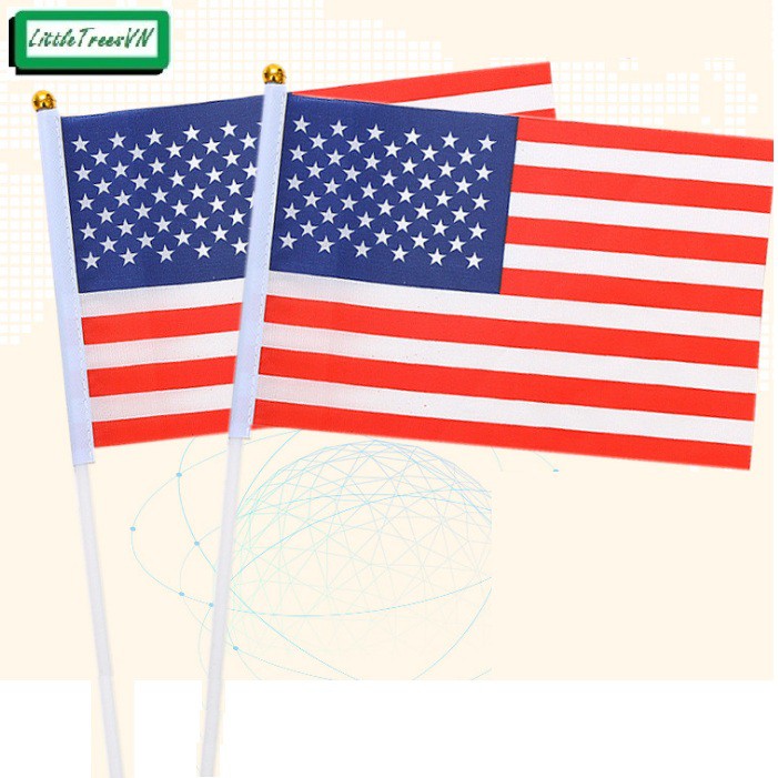 Combo of 10 hand-held American flags (USA waving flags) | Shopee Malaysia