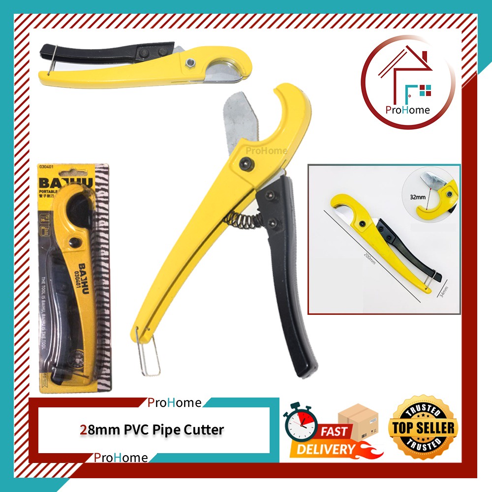 28mm Pipe Cutter/ Vinyl PVC Pipe Cutter/ Gunting Pemotong Paip | Shopee ...
