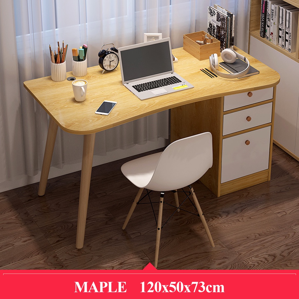 Modern Computer Desk Simple Office Desk Office Study Table & Computer ...