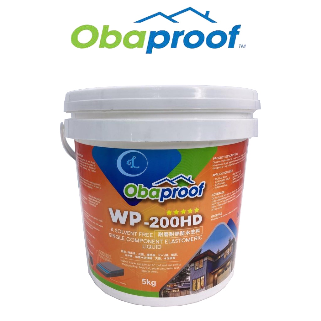 [READY STOCK] OBAPROOF WATERPROOFING WP-200HD A SOLVENT ELASTEMERIC ...