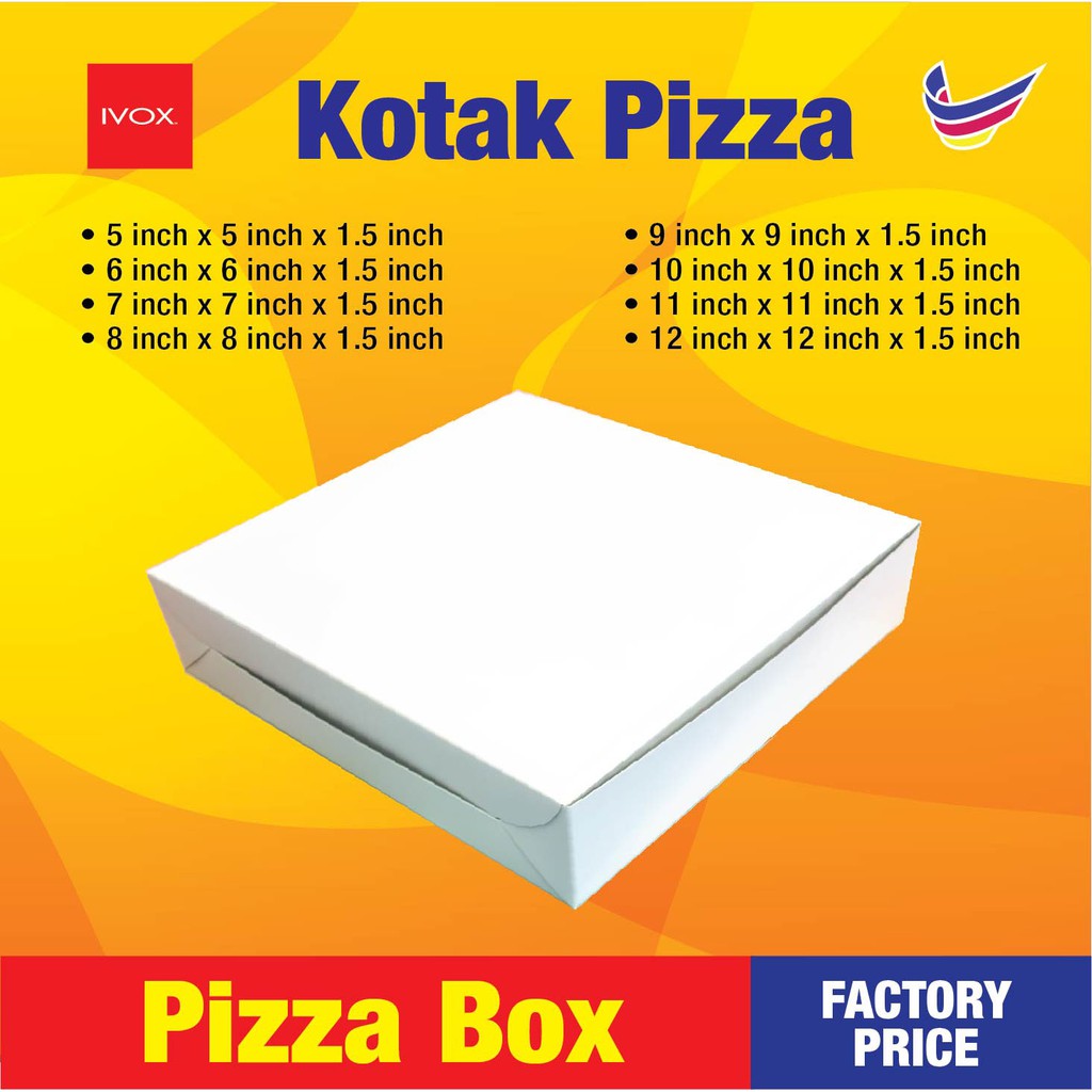 🍕🇲🇾 Pizza Box / Food Box / Cake Box / Shipping Food Storage Boxes ...